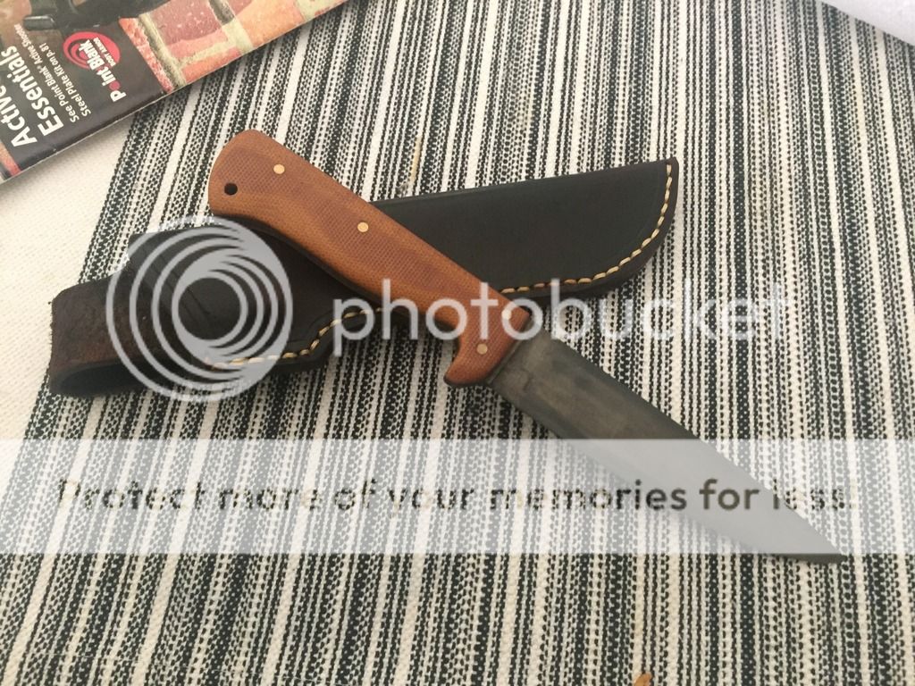 Handmade Bushcraft Knife W/Leather Sheath (Yuba/Sutter, will ship ...